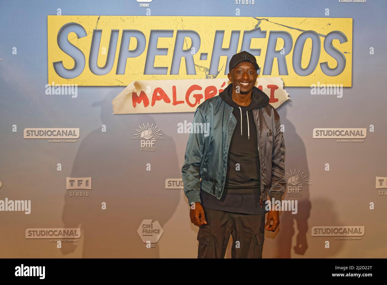 Paris, France. 31st Jan, 2022, Ahmed Sylla attending the Super Heros ...