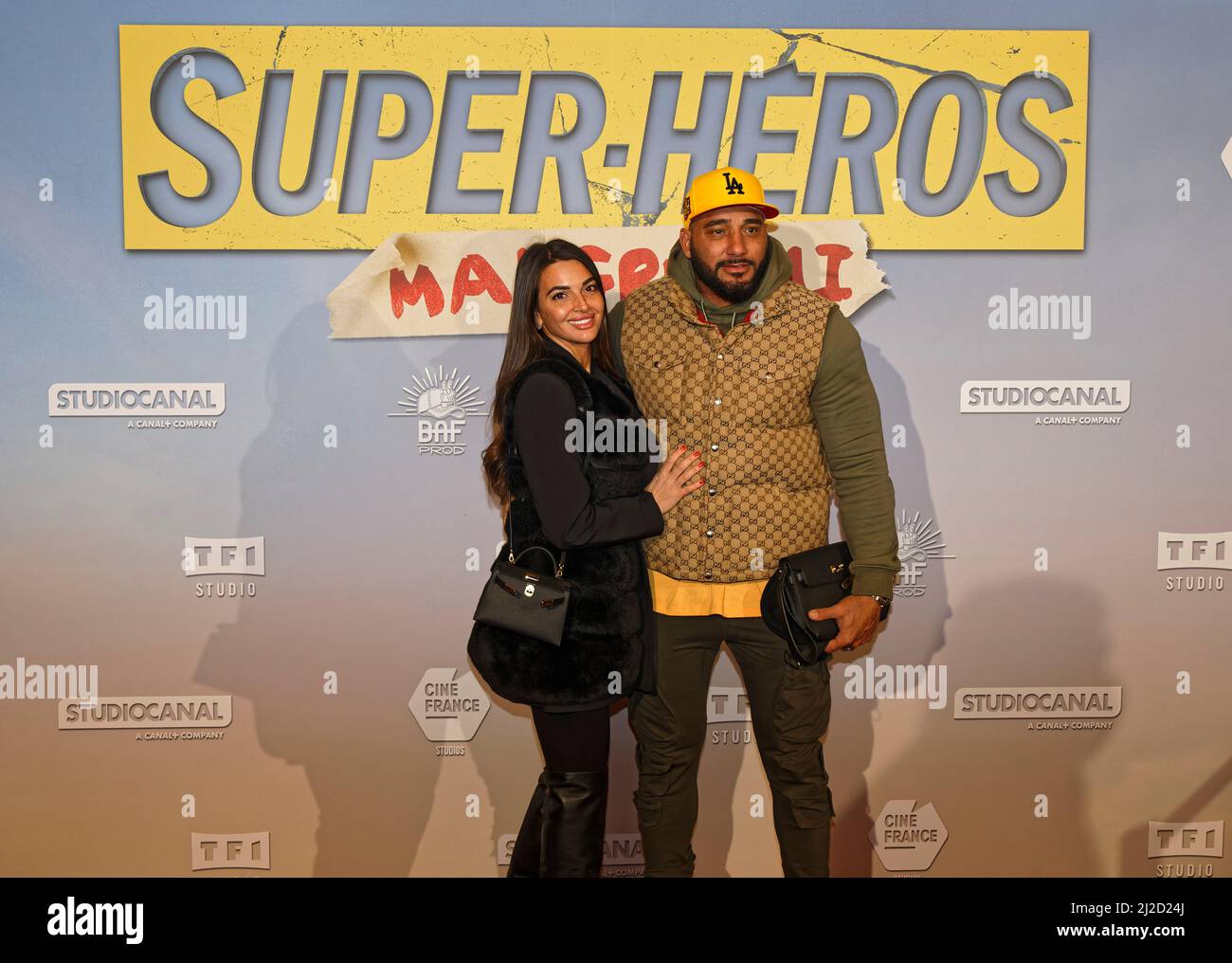 Paris, France. 31st Jan, 2022, Kamel Guenfoud and a guest attending the ...