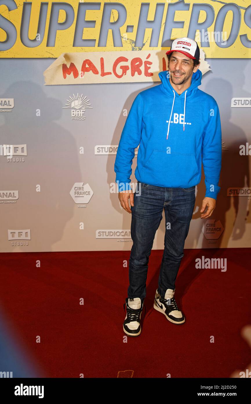 Paris, France. 31st Jan, 2022, Tomer Sisley attending the Super Heros ...