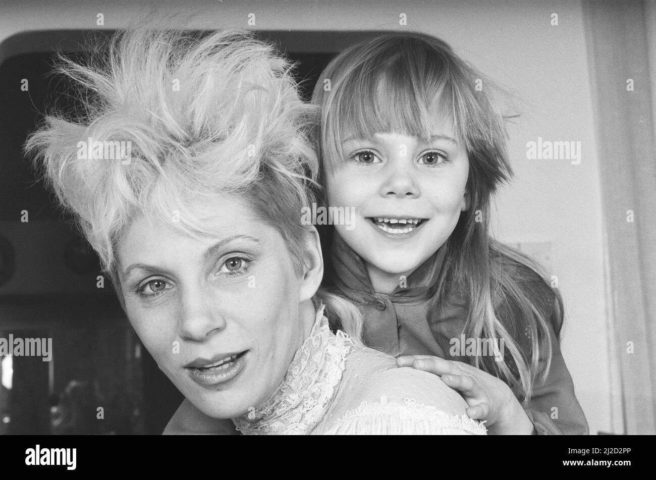 Angie Bowie, (also known as Angela Bowie) with her daughter Stacia ...