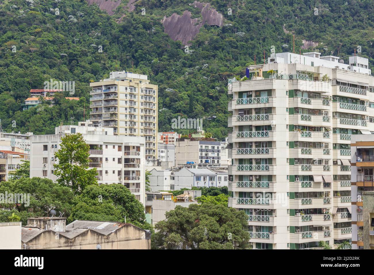 buildings in the humaita neighborhood in Rio de Janeiro, Brazil Stock ...