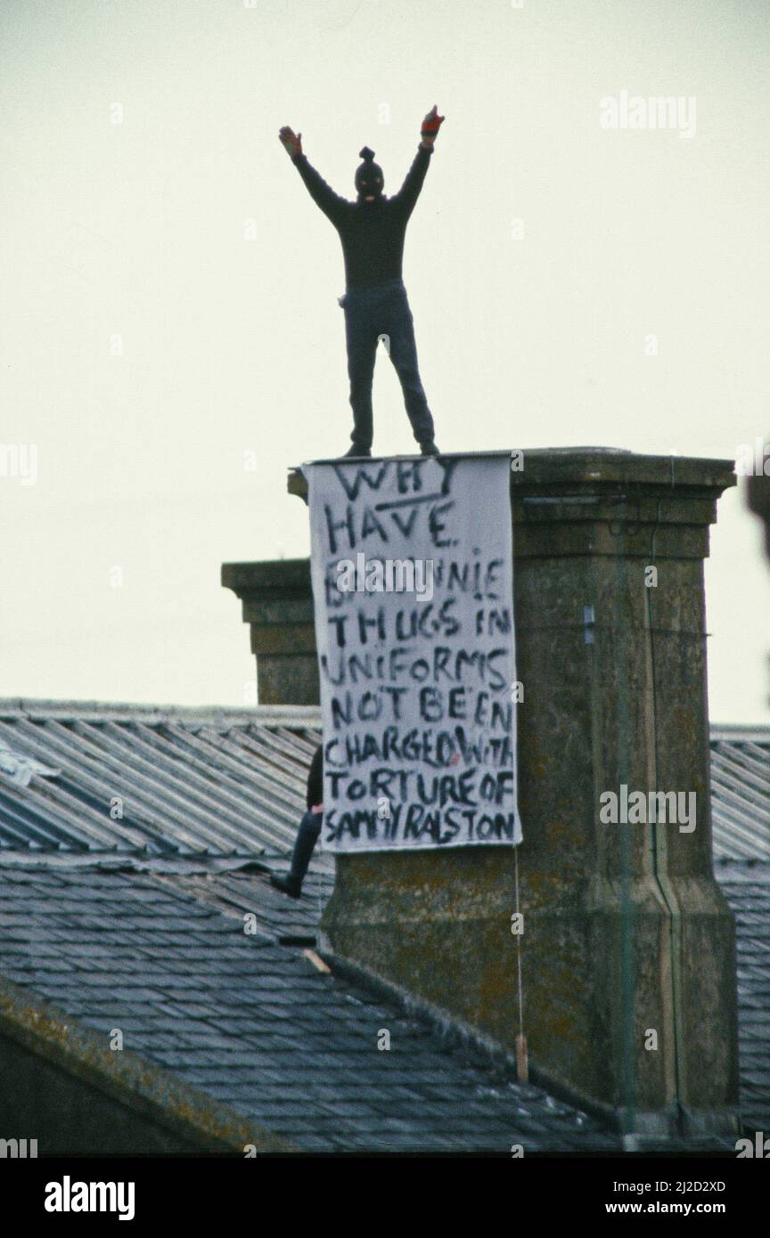 Peterhead Prison riot 1987 Stock Photo - Alamy