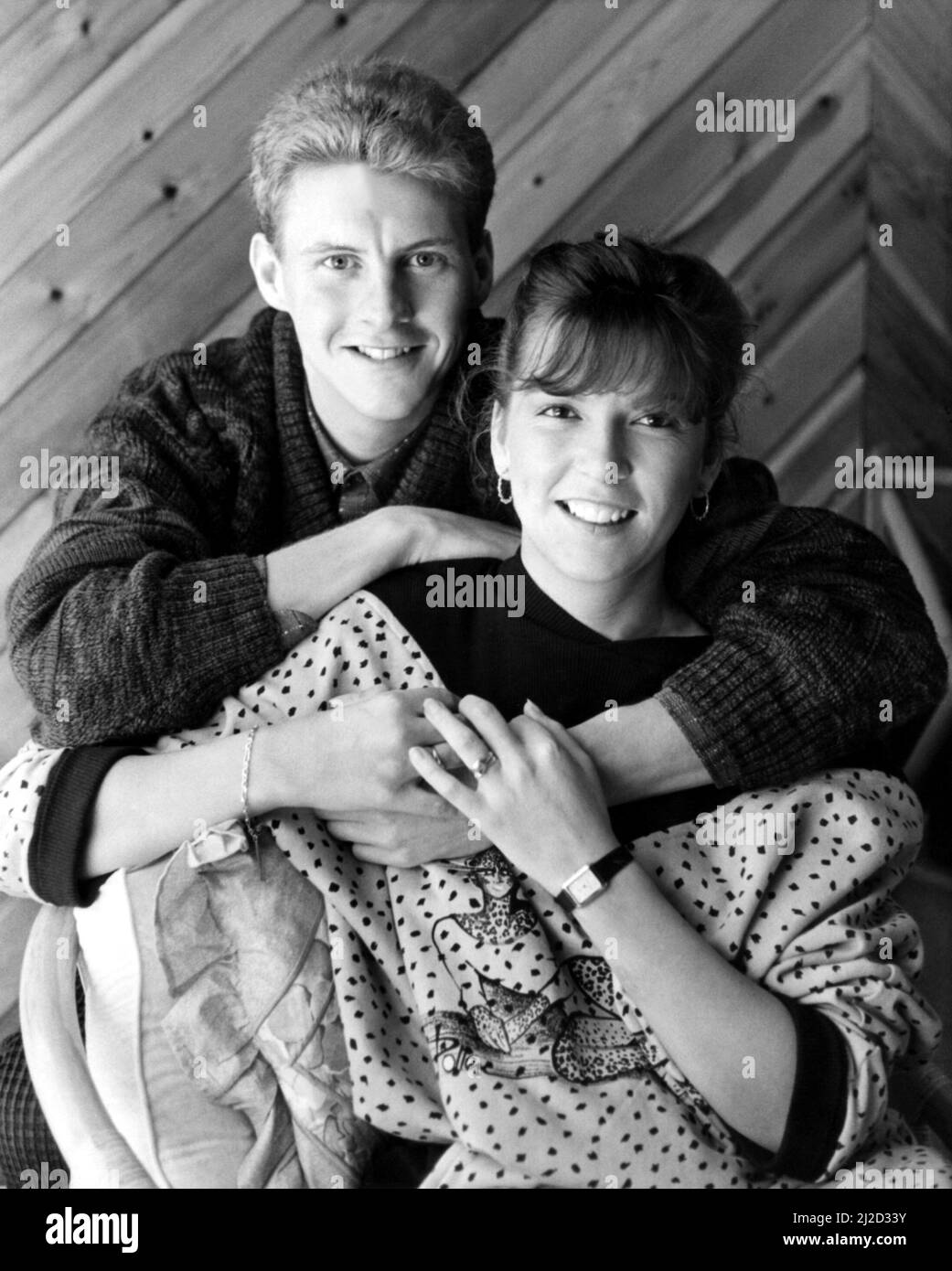Athlete Steve Cram Steve Cram at home with his wife Karen 4 November ...