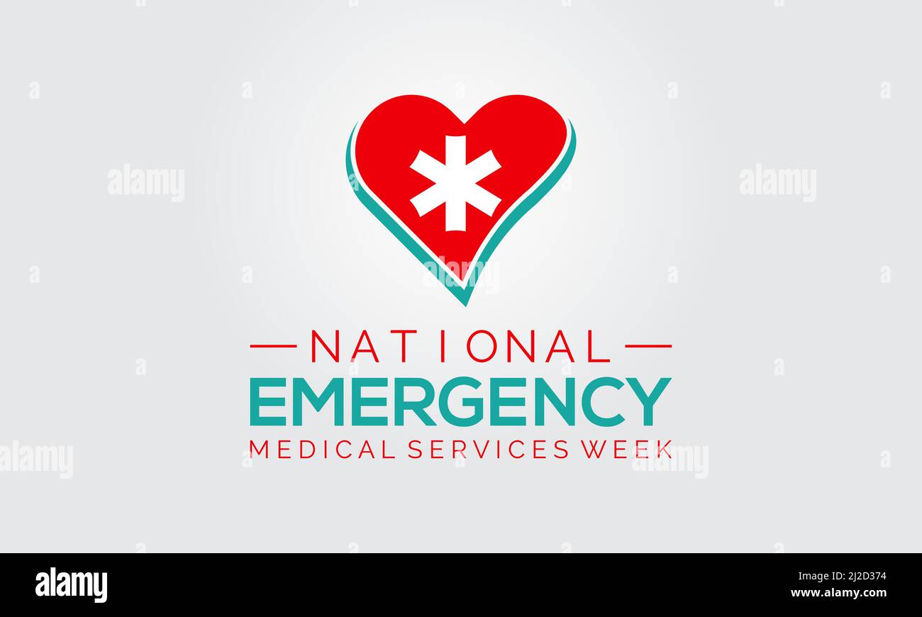 National Emergency medical services week. Health and Medical awareness for banner, poster, card ...