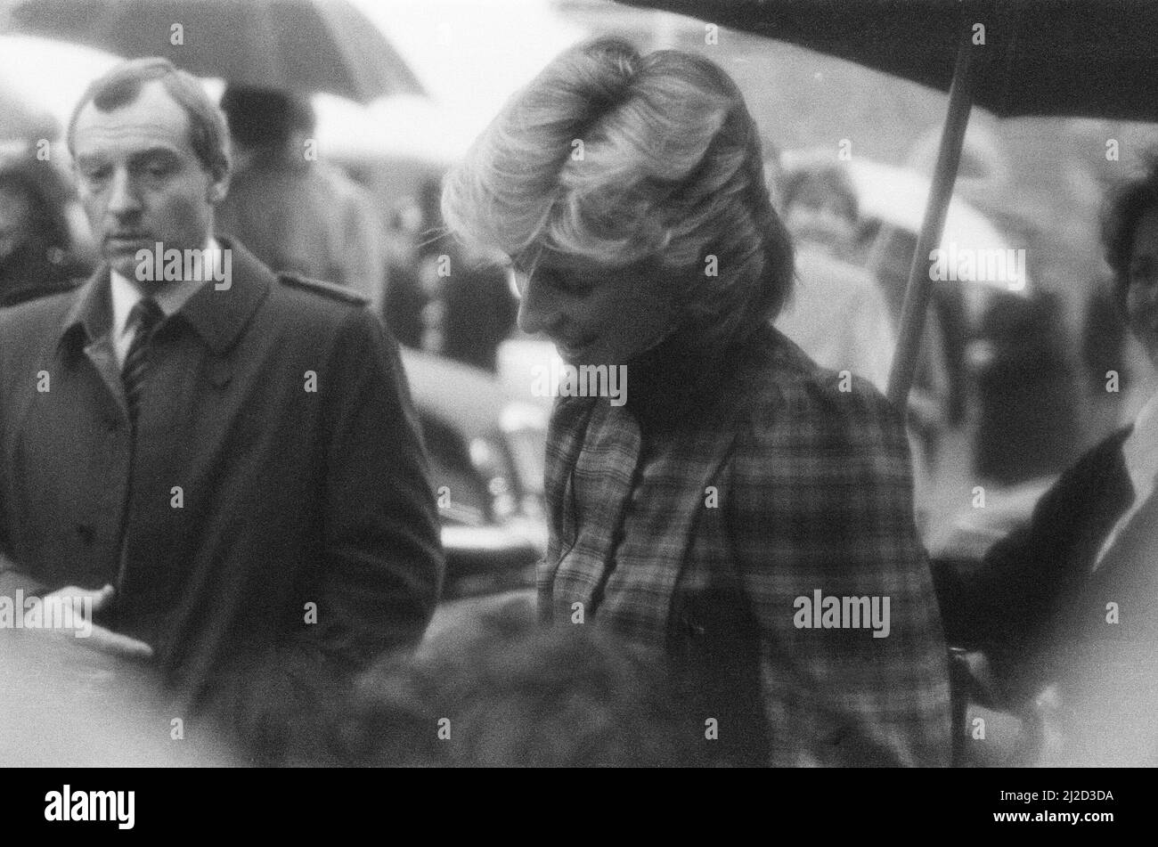The Prince and Princess of Wales visit Mid Glamorgan in Wales.On this ...