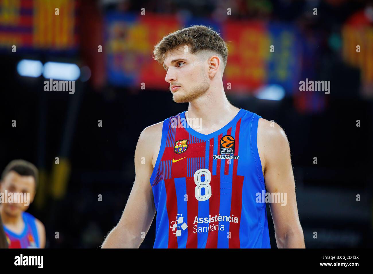 BARCELONA - MAR 25: Sergi Martinez in action during the Turkish Airlines Euroleague match ...