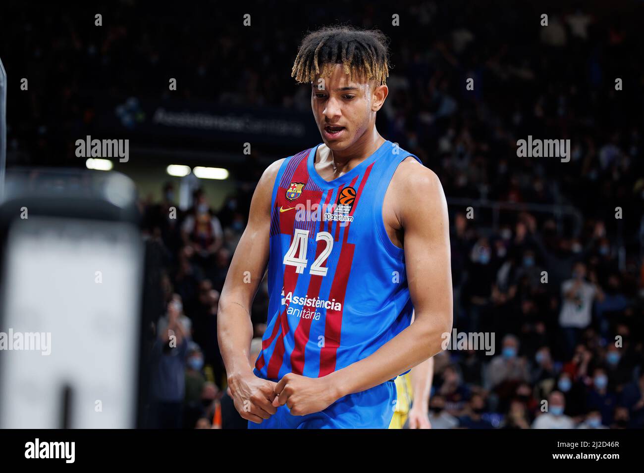 BARCELONA - MAR 25: Michael Caicedo in action during the Turkish ...