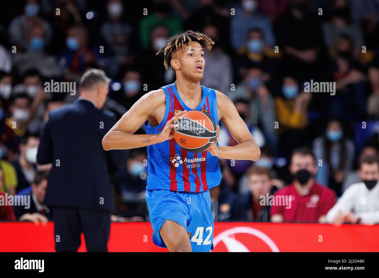 BARCELONA - MAR 25: Michael Caicedo in action during the Turkish ...