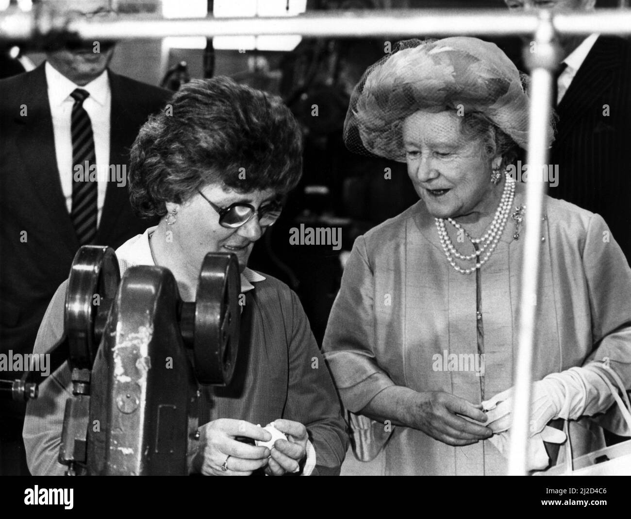 Queen Elizabeth the Queen Mother North East Visits Queen Elizabeth the ...