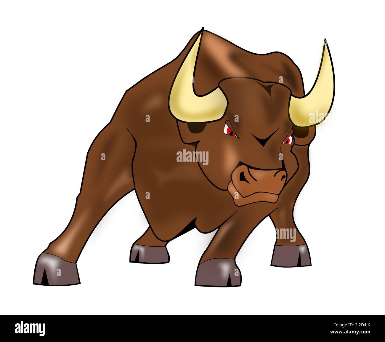 Cartoon bull Cut Out Stock Images & Pictures - Alamy