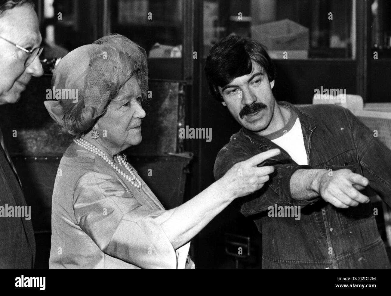 Queen Elizabeth the Queen Mother North East Visits Queen Elizabeth the ...