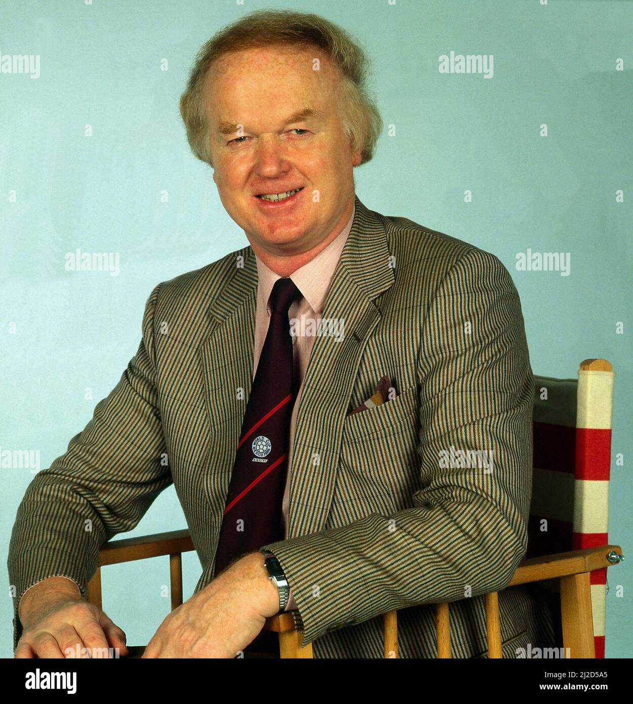 Archie MacPherson Sports Commentator circa 1985 Stock Photo - Alamy