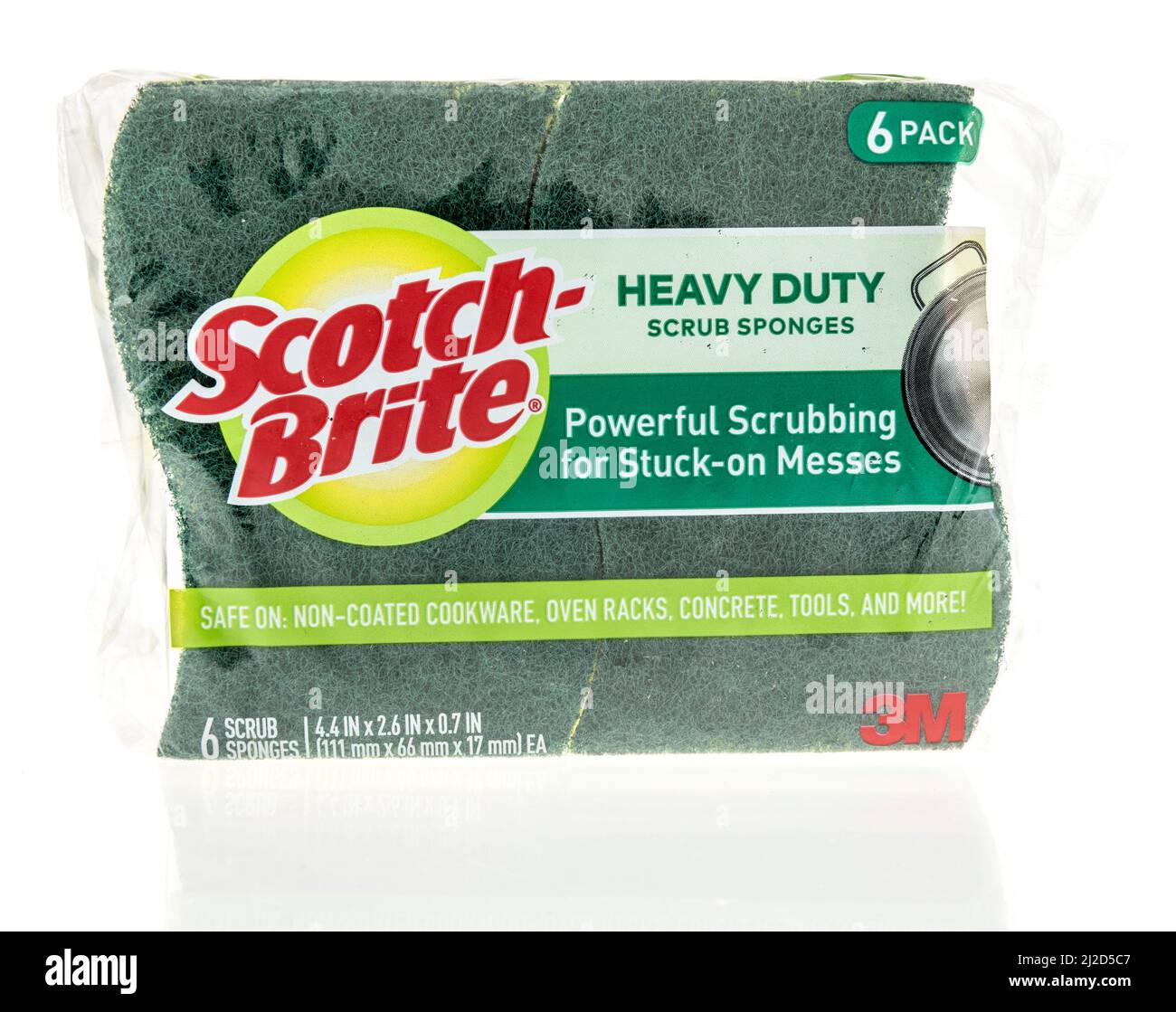 Winneconne, WI -30 March 2021: A package of Scotch brite heavy duty ...
