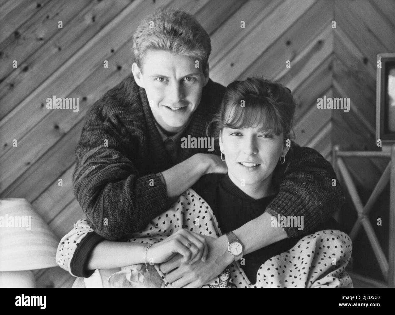 Athlete Steve Cram Steve Cram at home with his wife Karen 4 November ...