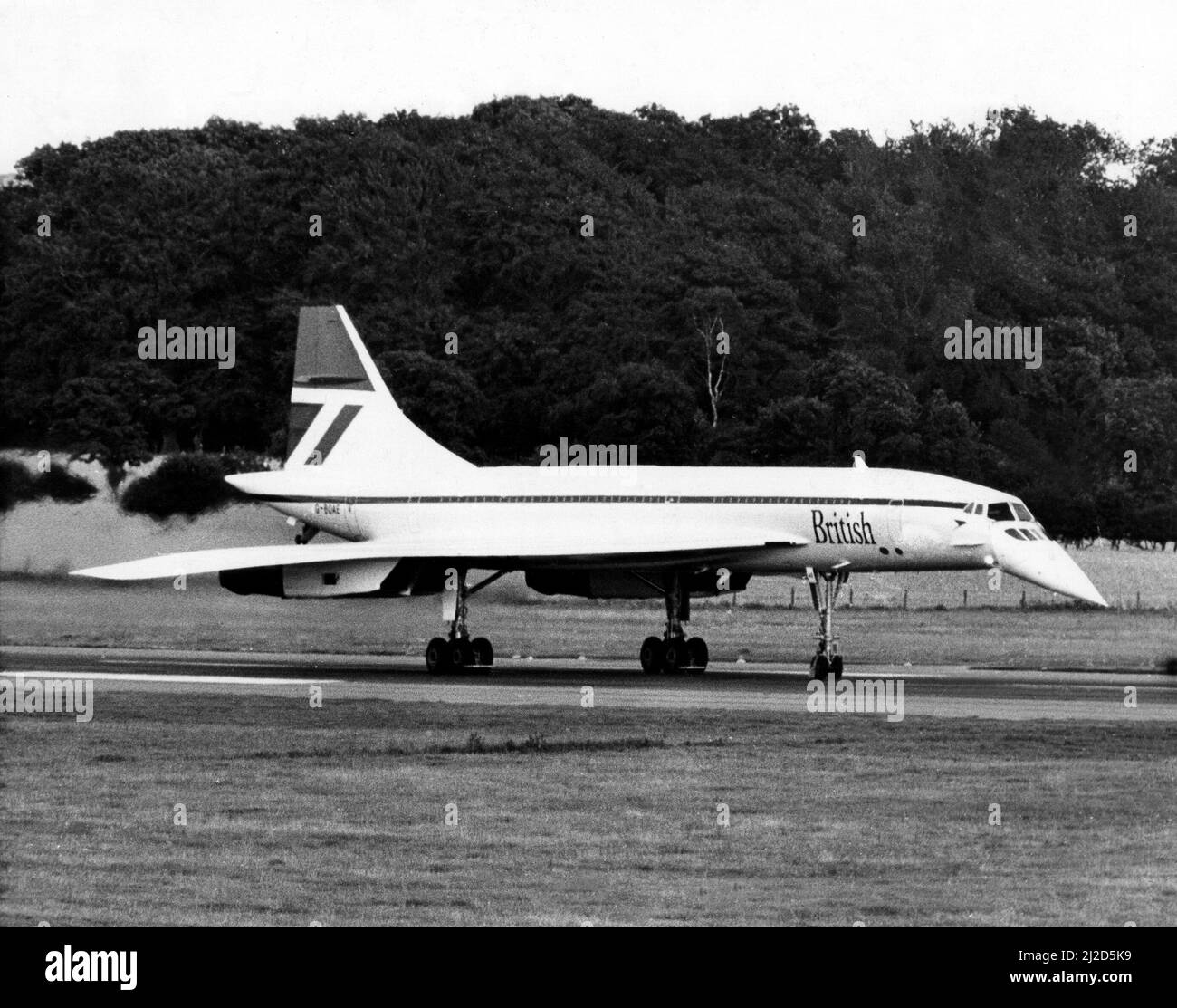 British Airways Concorde airliner / aircraft visits Newcastle Airport ...
