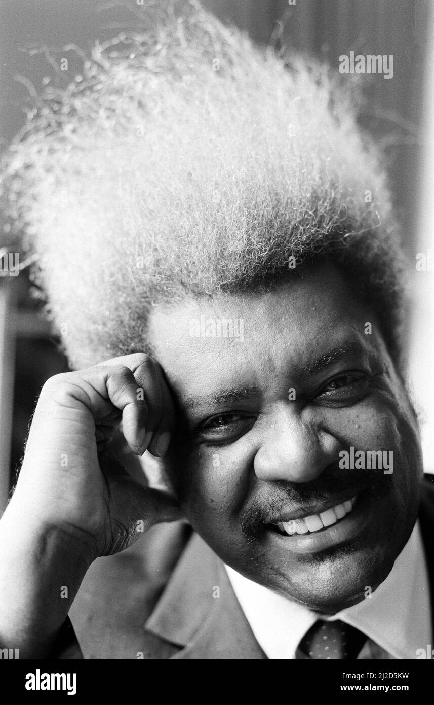 Flamboyant Boxing promoter Don King. 15th July 1986 Stock Photo - Alamy