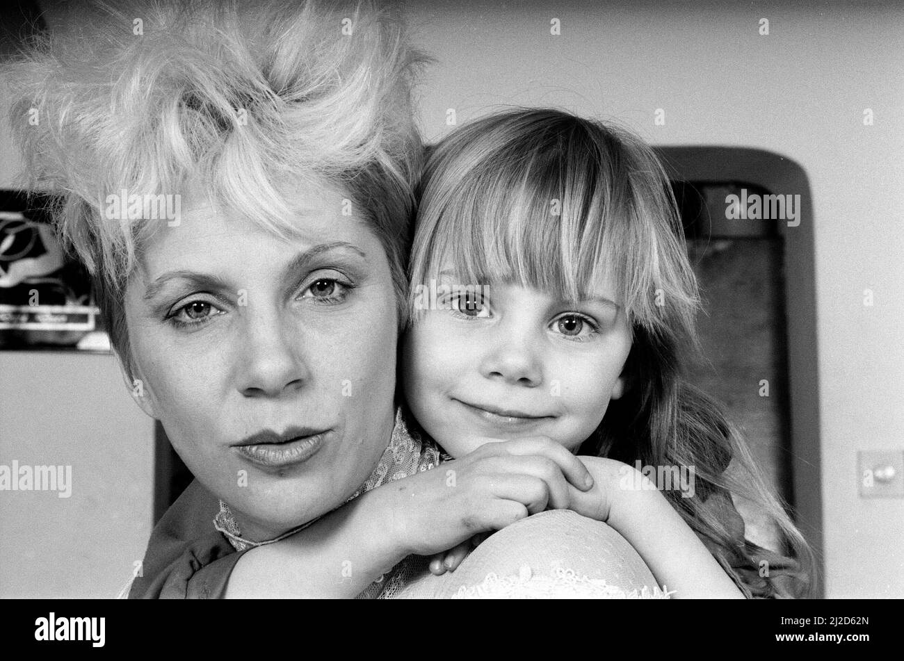 Angie Bowie, (also known as Angela Bowie) with her daughter Stacia ...