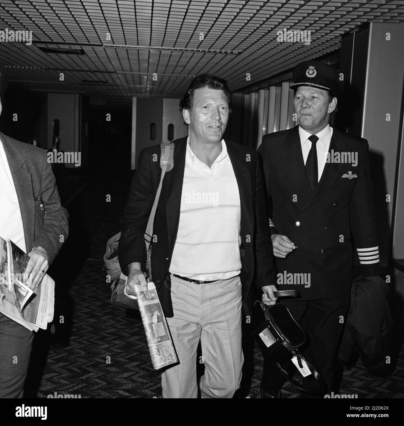 Actor Johnny Briggs at LAP. 21st December 1986 Stock Photo - Alamy