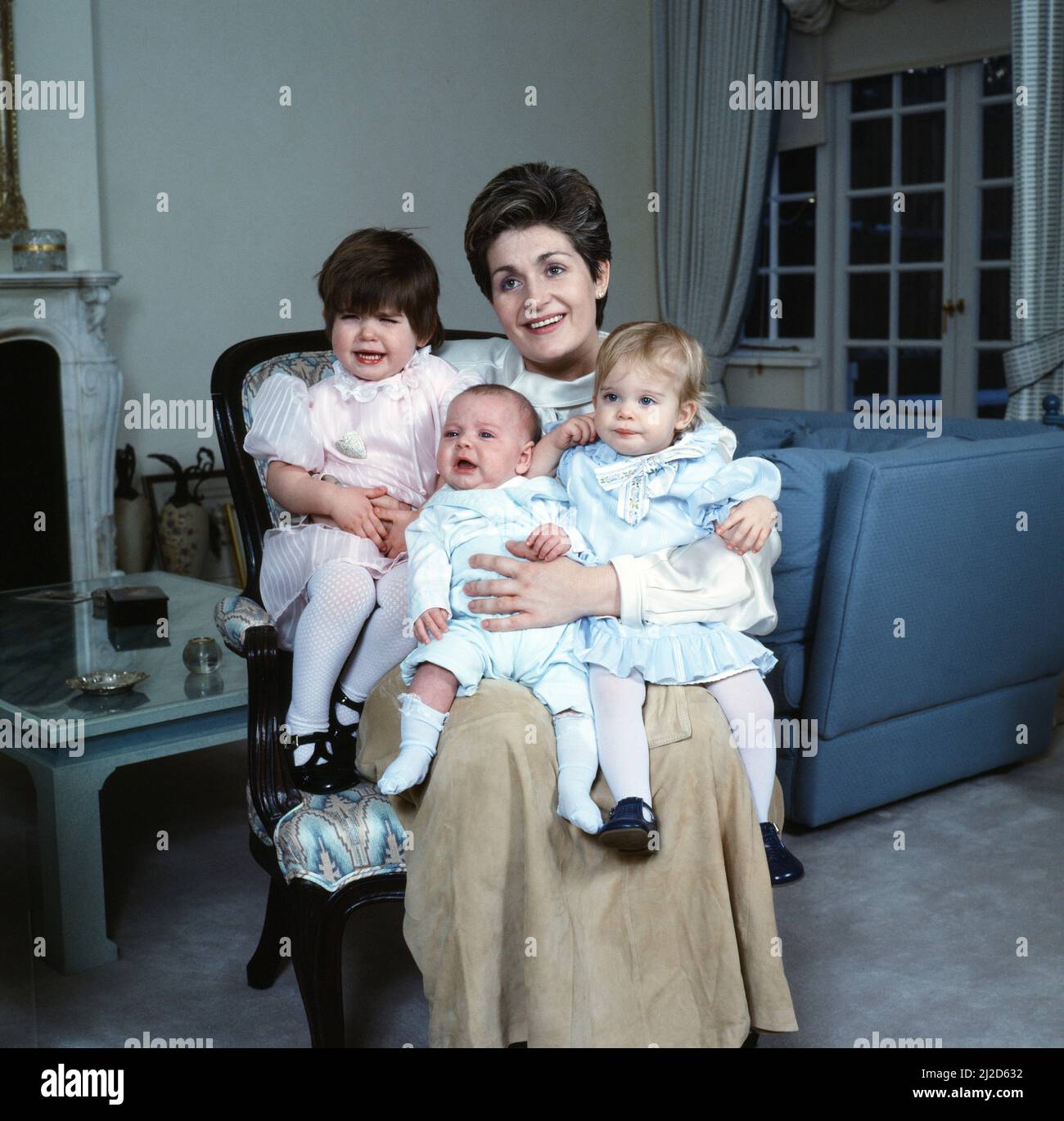 Sharon Osbourne is pictured with her three children, Aimee, Kelly and ...