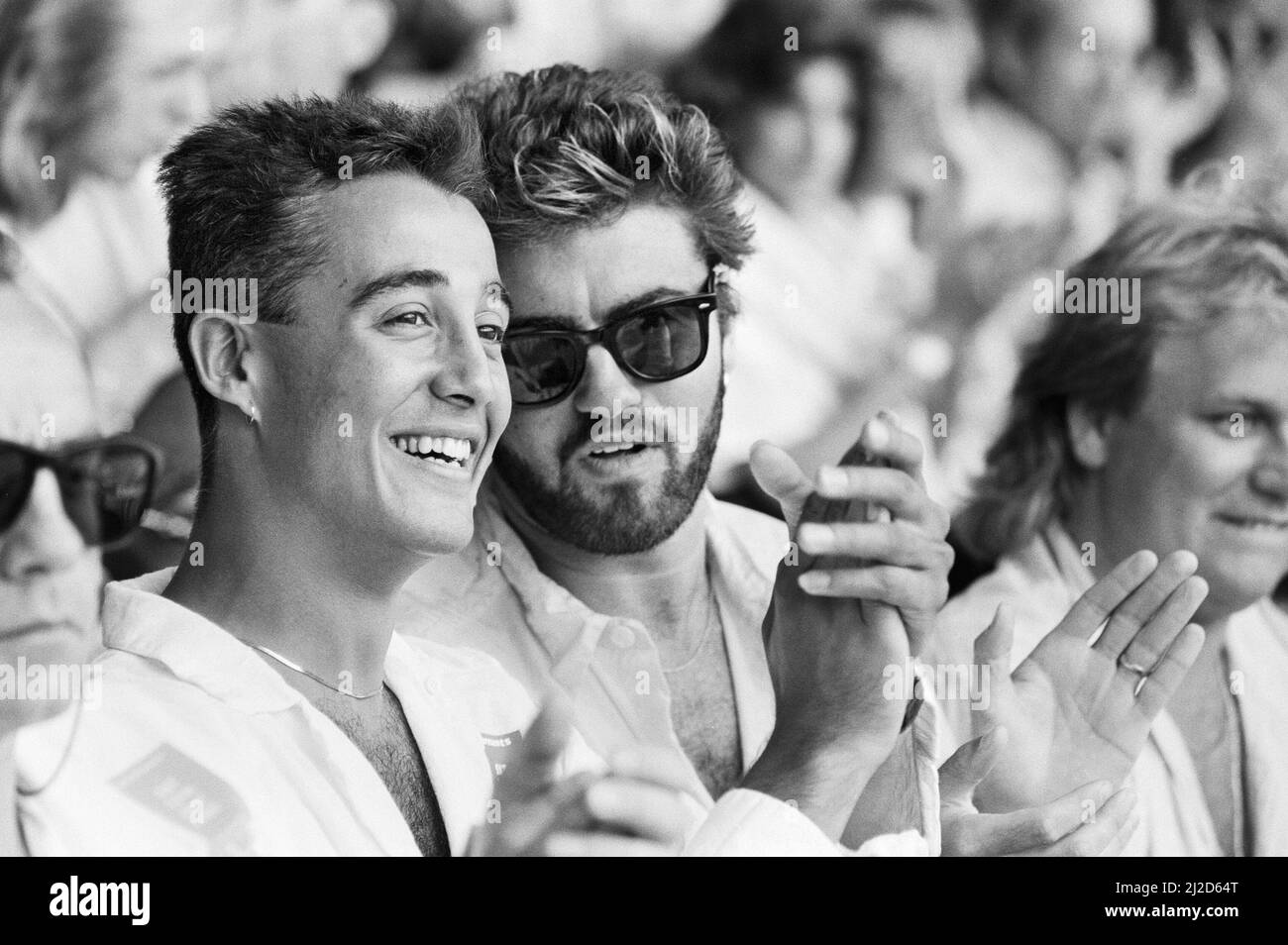 Live Aid dual venue benefit concert held on 13th July 1985 at Wembley ...