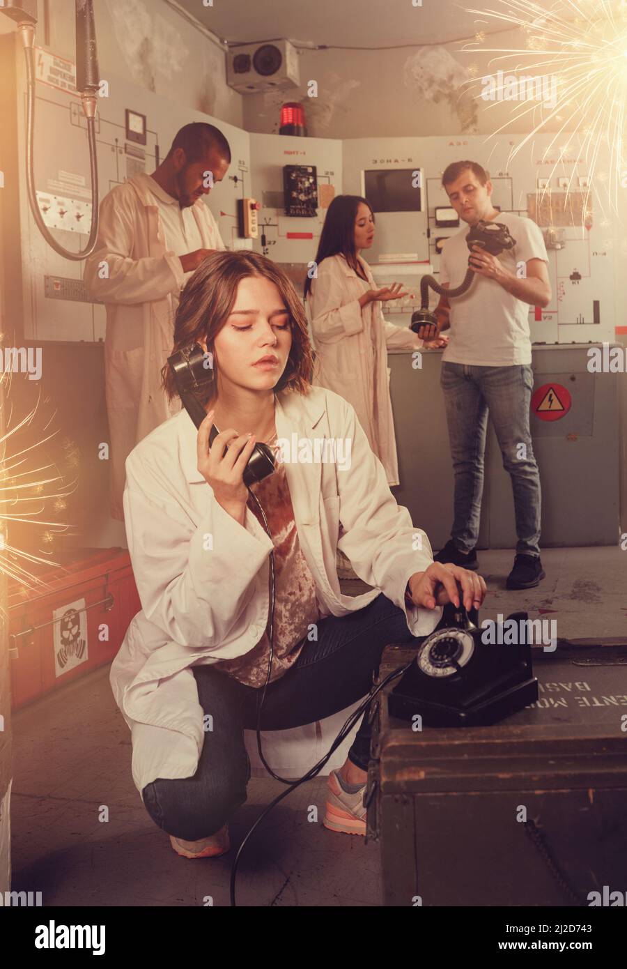 Nuclear bunker control room hi-res stock photography and images - Alamy