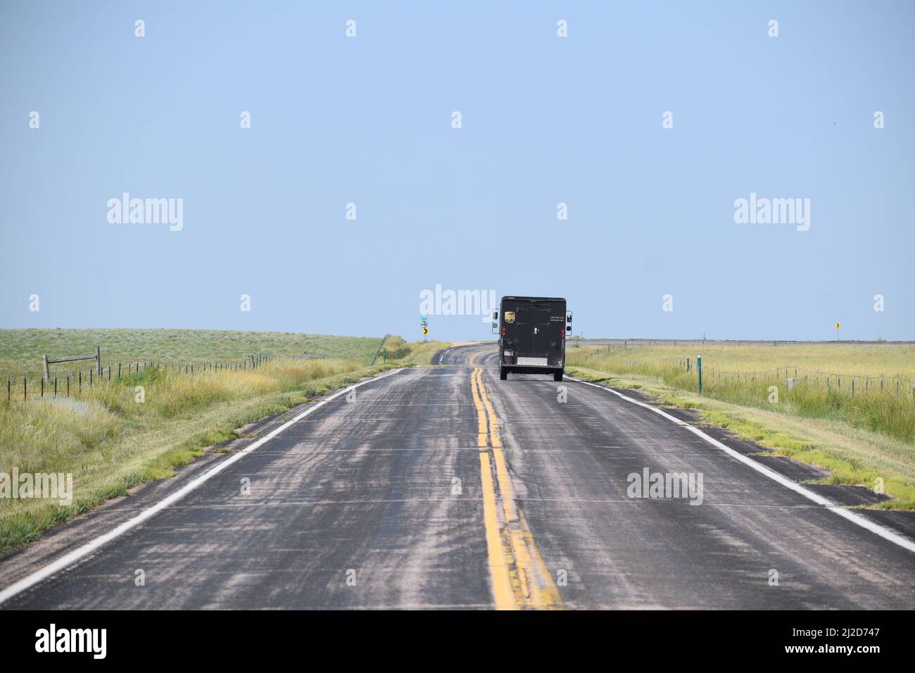 Ups truck on rural highway hi-res stock photography and images - Alamy