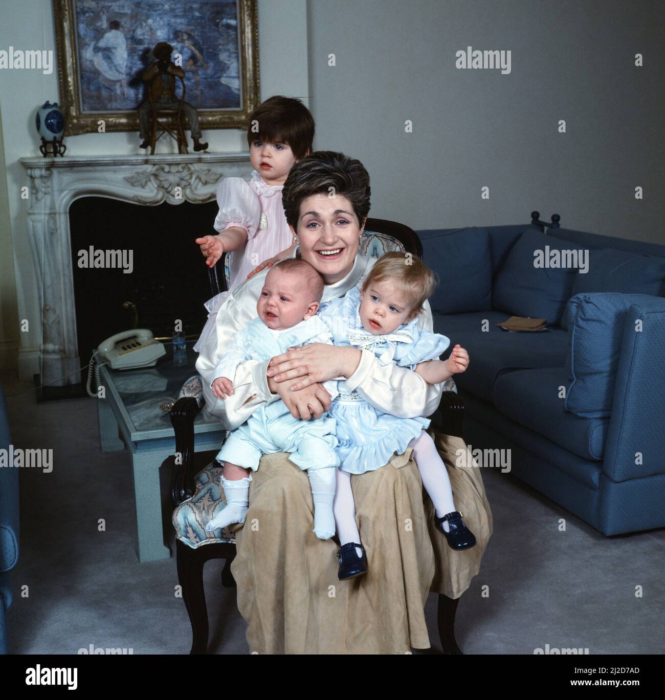 Sharon Osbourne is pictured with her three children, Aimee, Kelly and ...