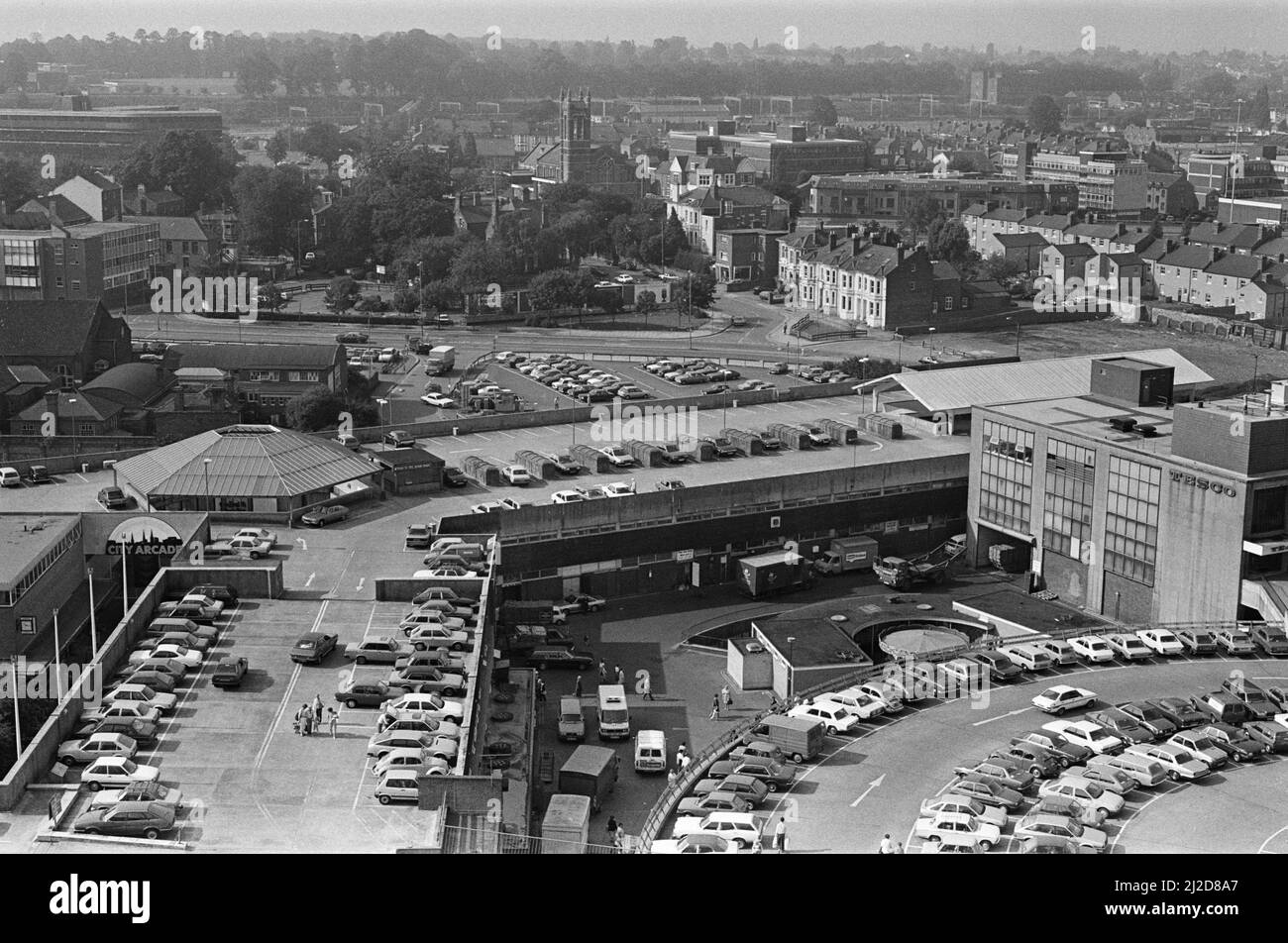 City Arcade rooftop car park and market roof, Coventry. 30th August ...
