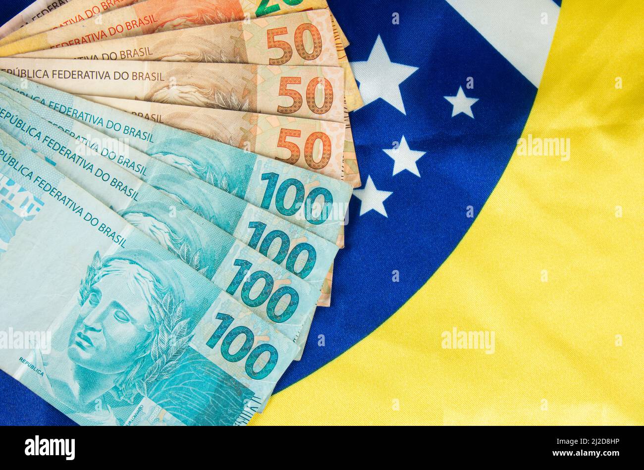 Brazilian money reais flag hi-res stock photography and images - Alamy