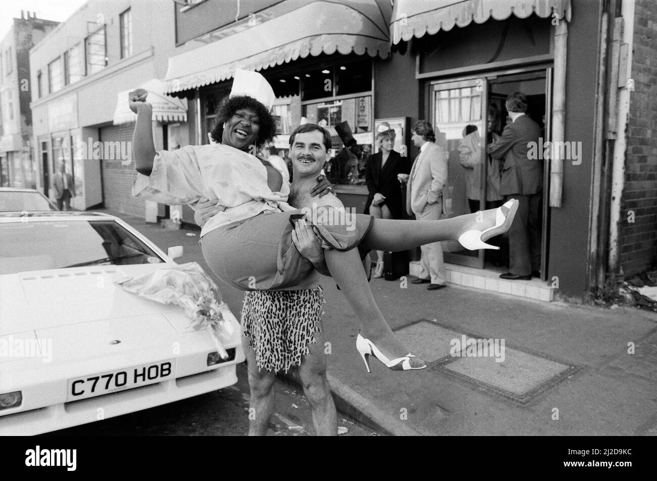 Rustie Lee with Tarzan aka Dave Hardman at the opening of her new ...
