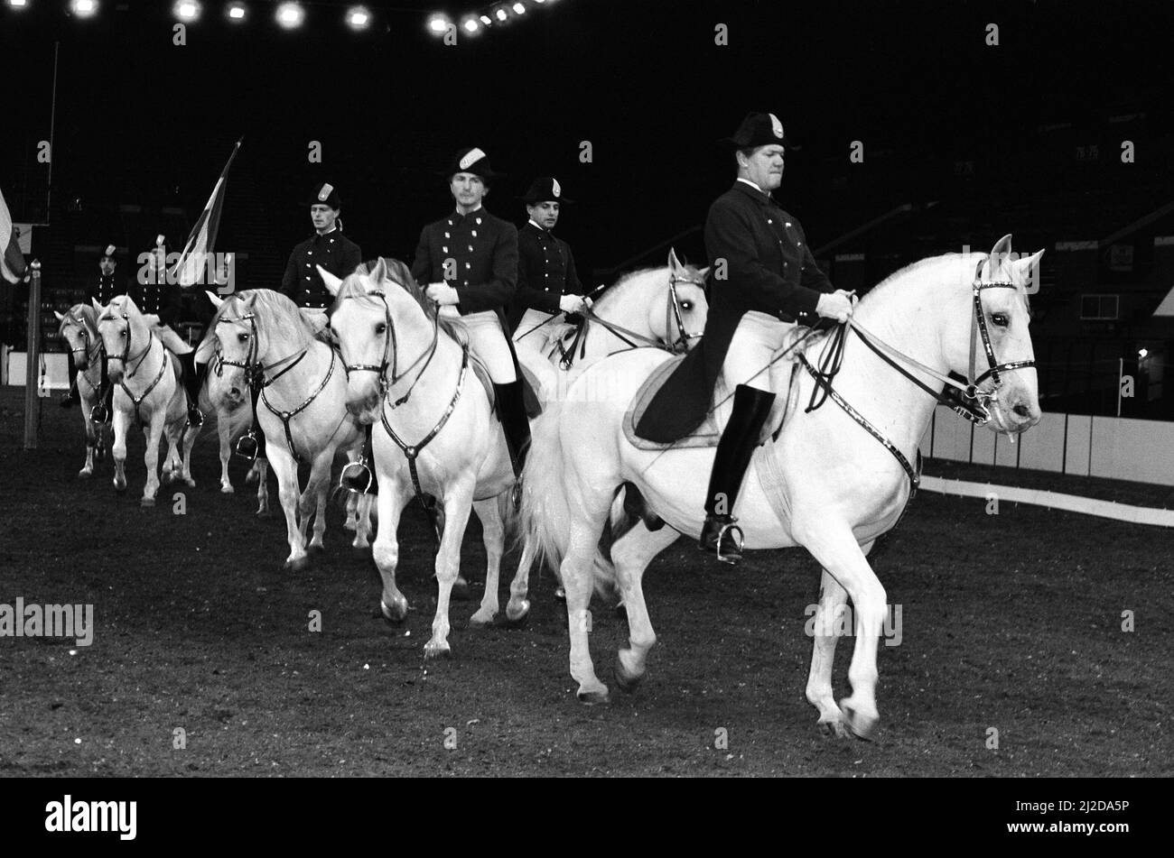 Lipizzaner horse show Black and White Stock Photos & Images - Alamy