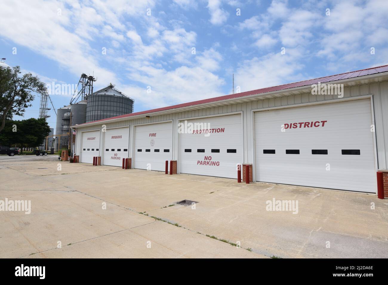 Crescent City Volunteer Fire Department; Crescent City, IL Stock Photo ...