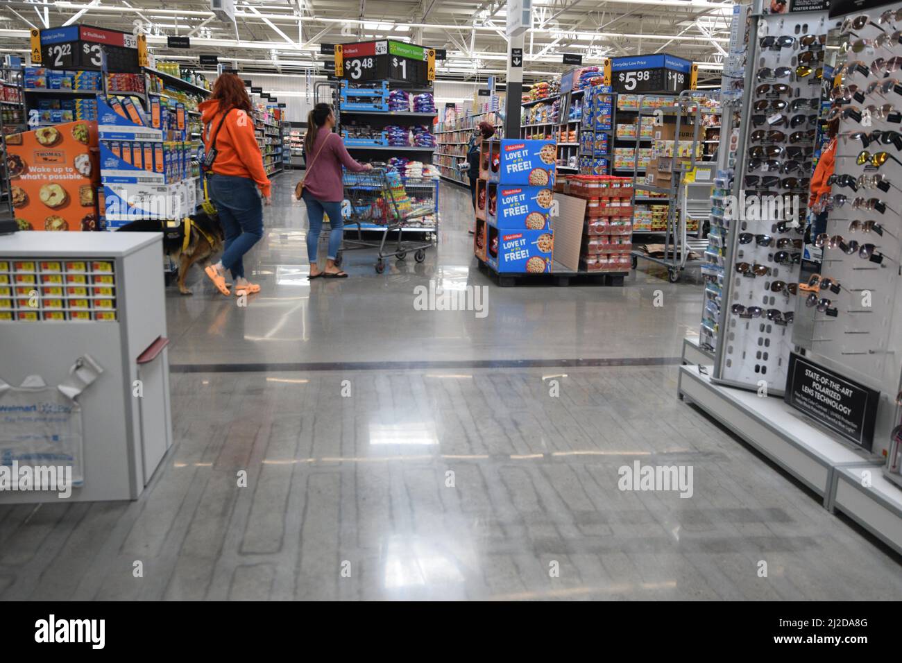 Women shopping in a walmart store in Cheyenne Wyoming - August 2021 ...