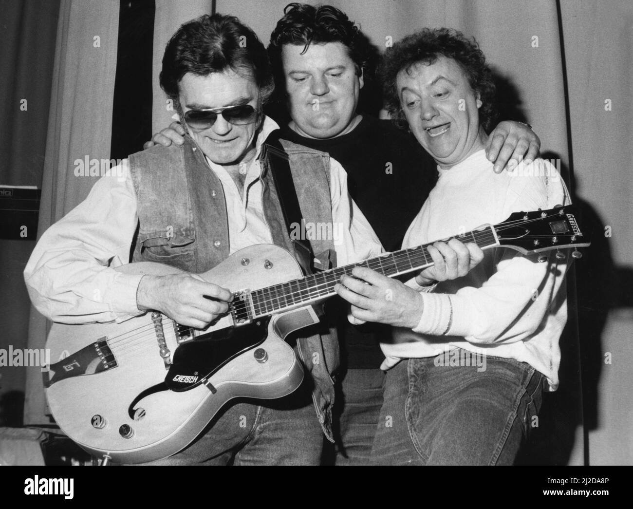 Robbie Coltrane (centre) and Maurice Roeves (left) are pictured taking ...