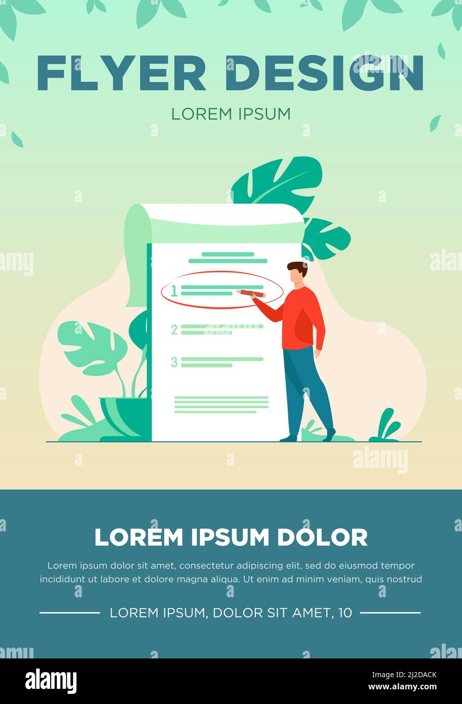 Man work tasks document Stock Vector Images - Alamy