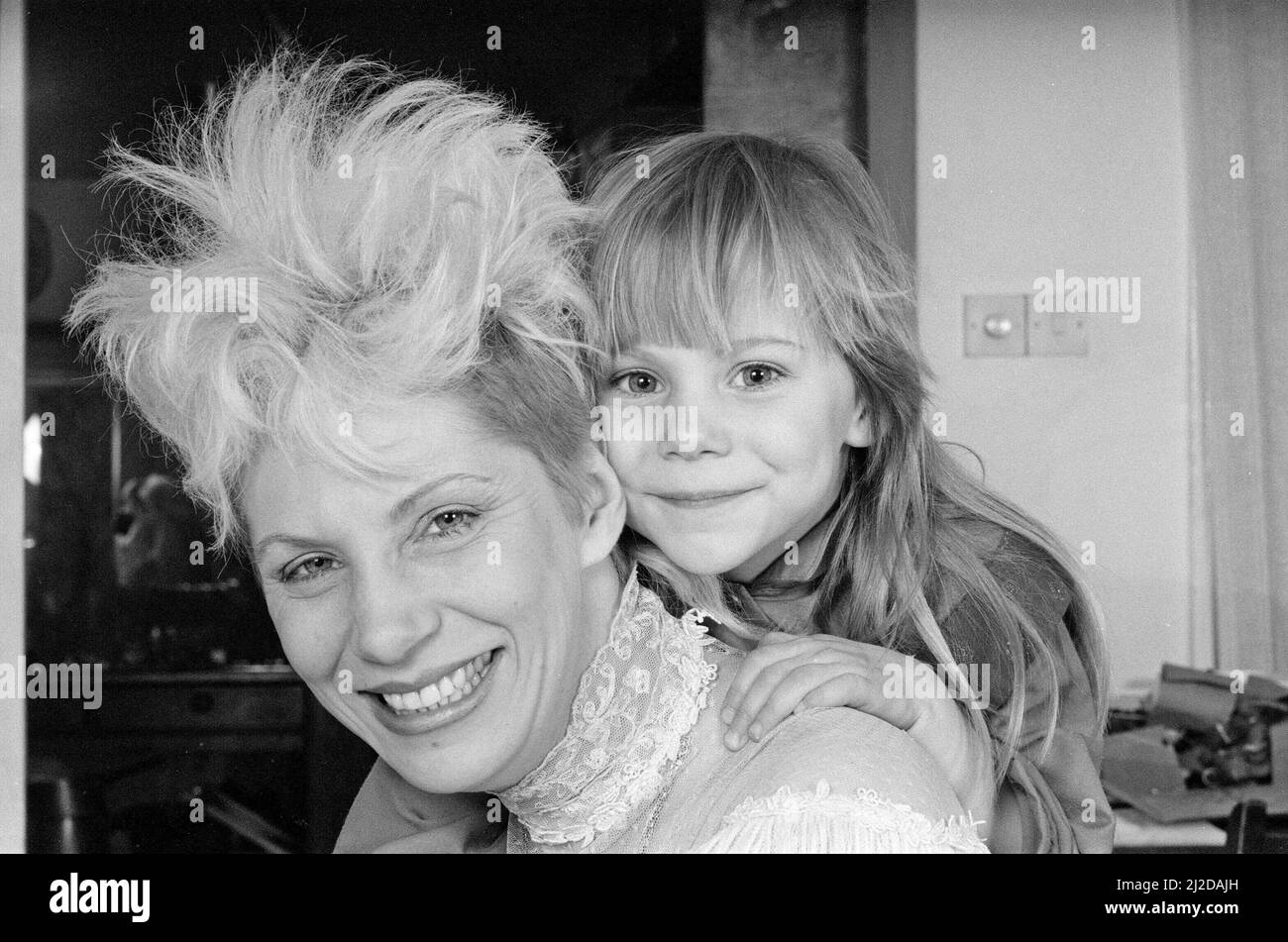 Angie Bowie, (also known as Angela Bowie) with her daughter Stacia ...