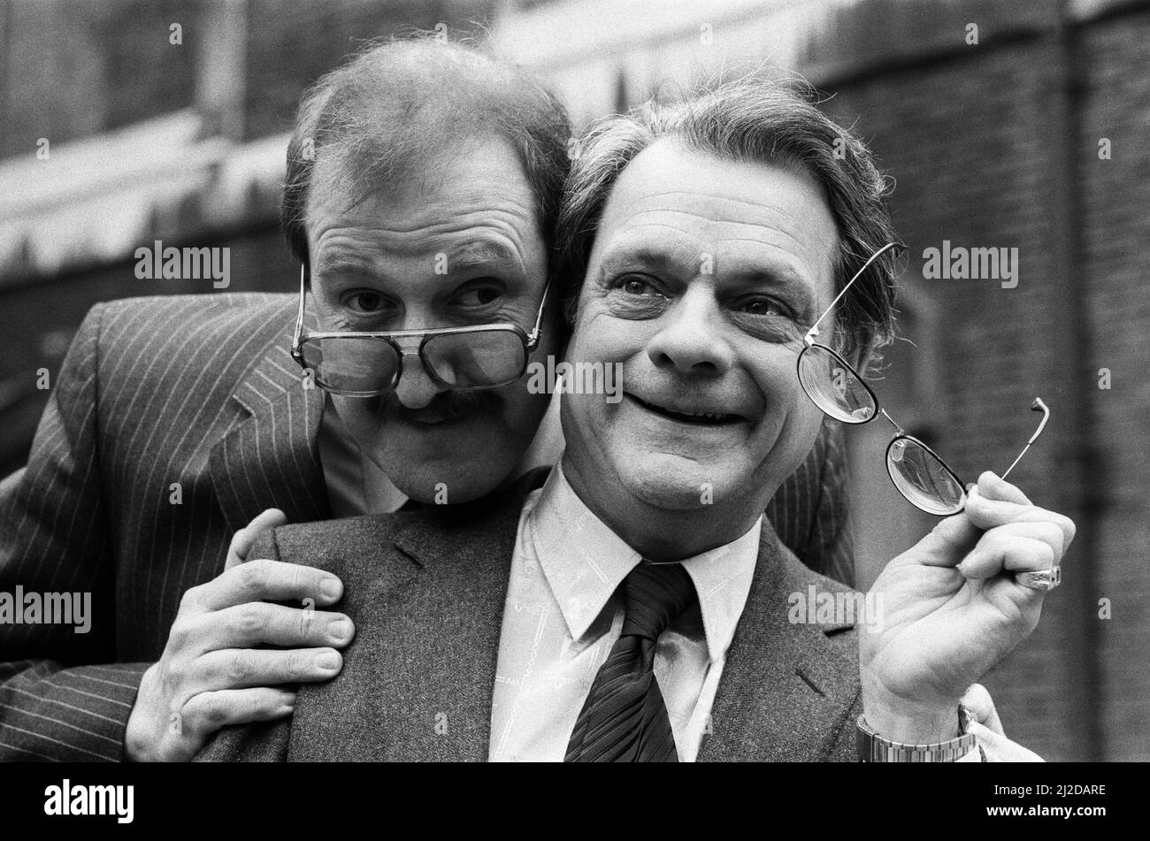 Actor David Jason, right, (Only Fools and Horses) and Gordon Kaye ...