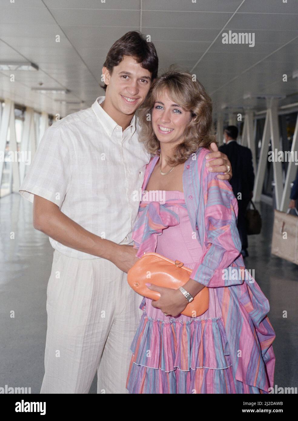 England footballer Gary Lineker with his wife Michelle at London ...