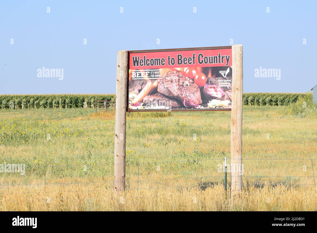 Welcome to beef country sign hi-res stock photography and images - Alamy