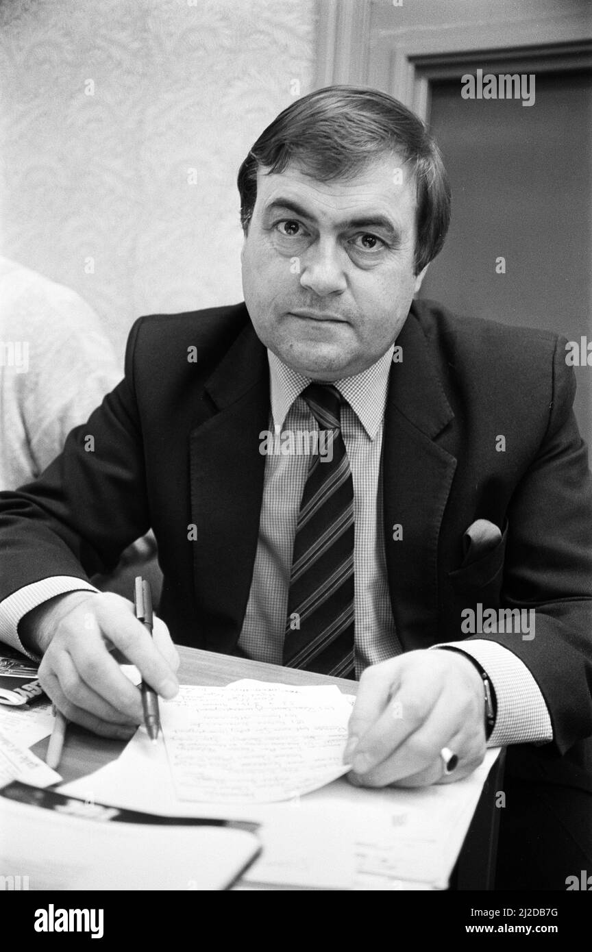 Shadow Secretary of State for Employment John Prescott. 2nd December ...