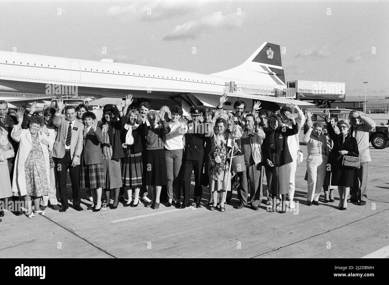 Concorde World Tour. November 1986 Stock Photo - Alamy