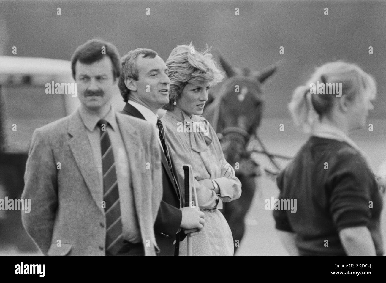 Princess diana windsor polo Black and White Stock Photos & Images - Alamy