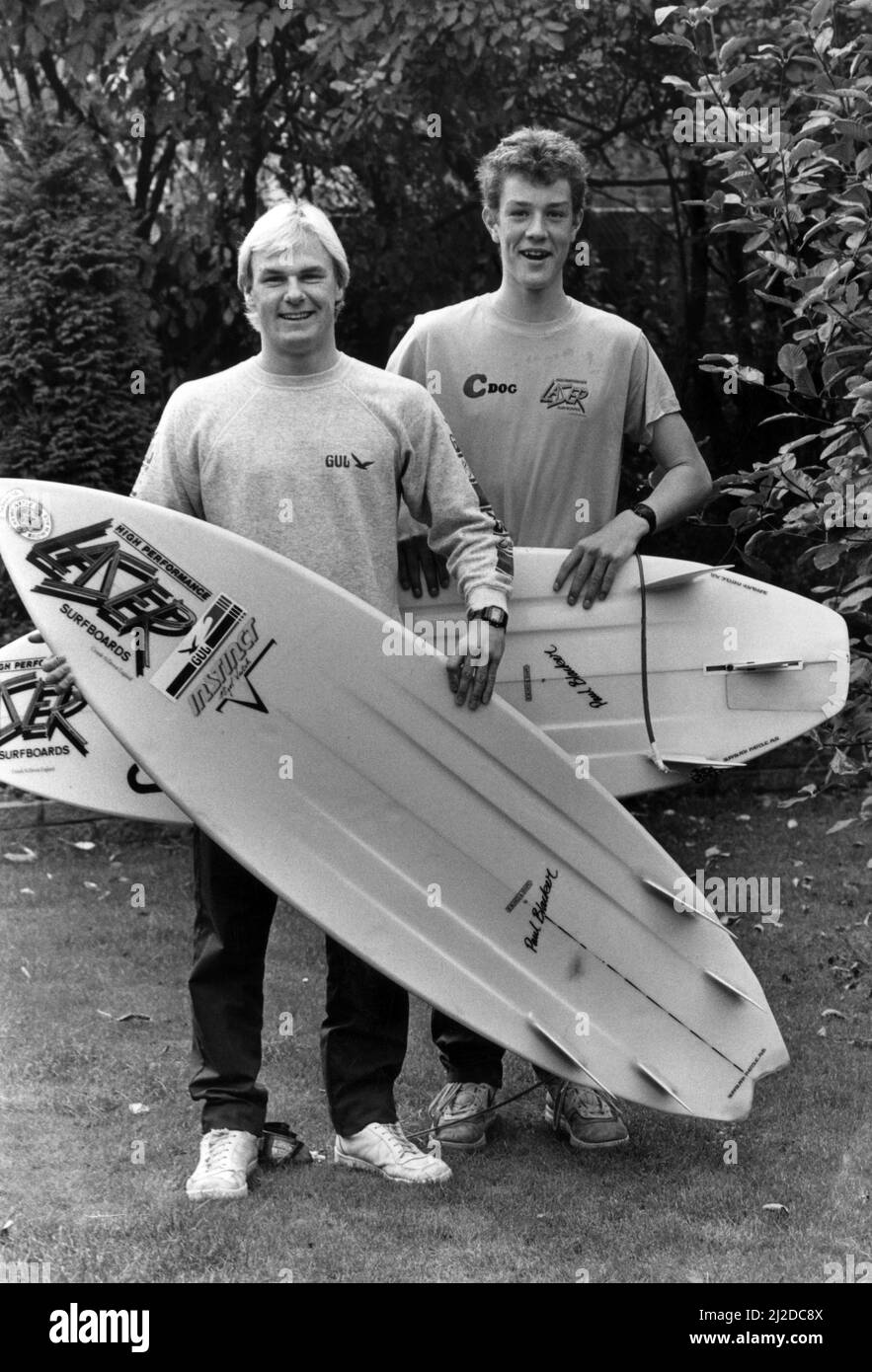 Nigel Veitch (left) and David Stores, Surfers, picked up senior and ...