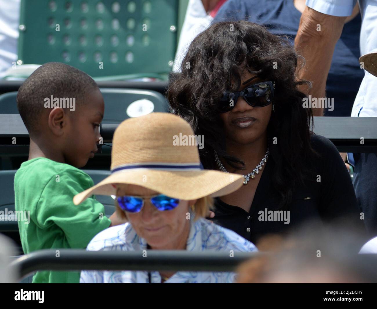 KEY BISCAYNE, FL - MARCH 21: Venus and Serena Williams are big sisters ...
