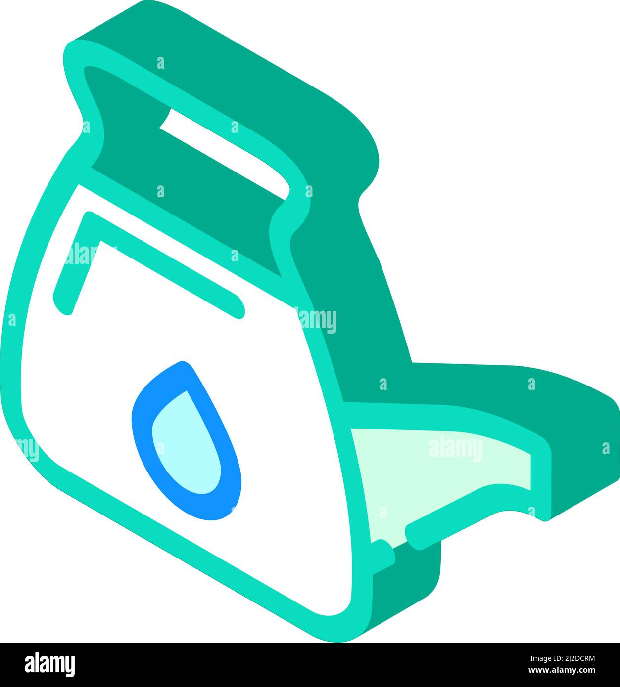 watering can isometric icon vector illustration Stock Vector Image ...
