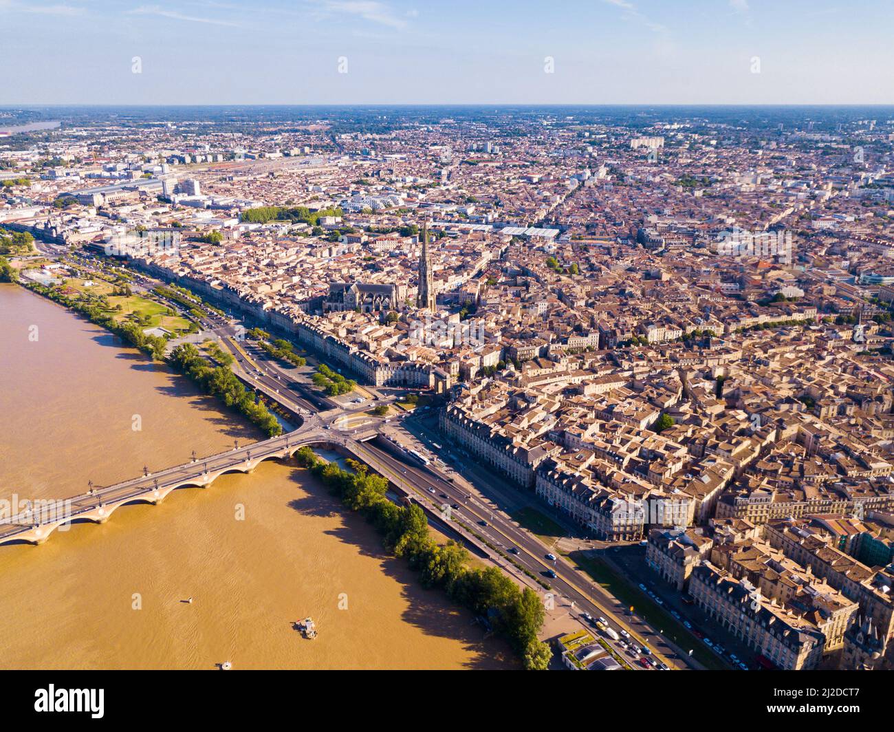 Bordeaux cathedral aerial hi-res stock photography and images - Alamy