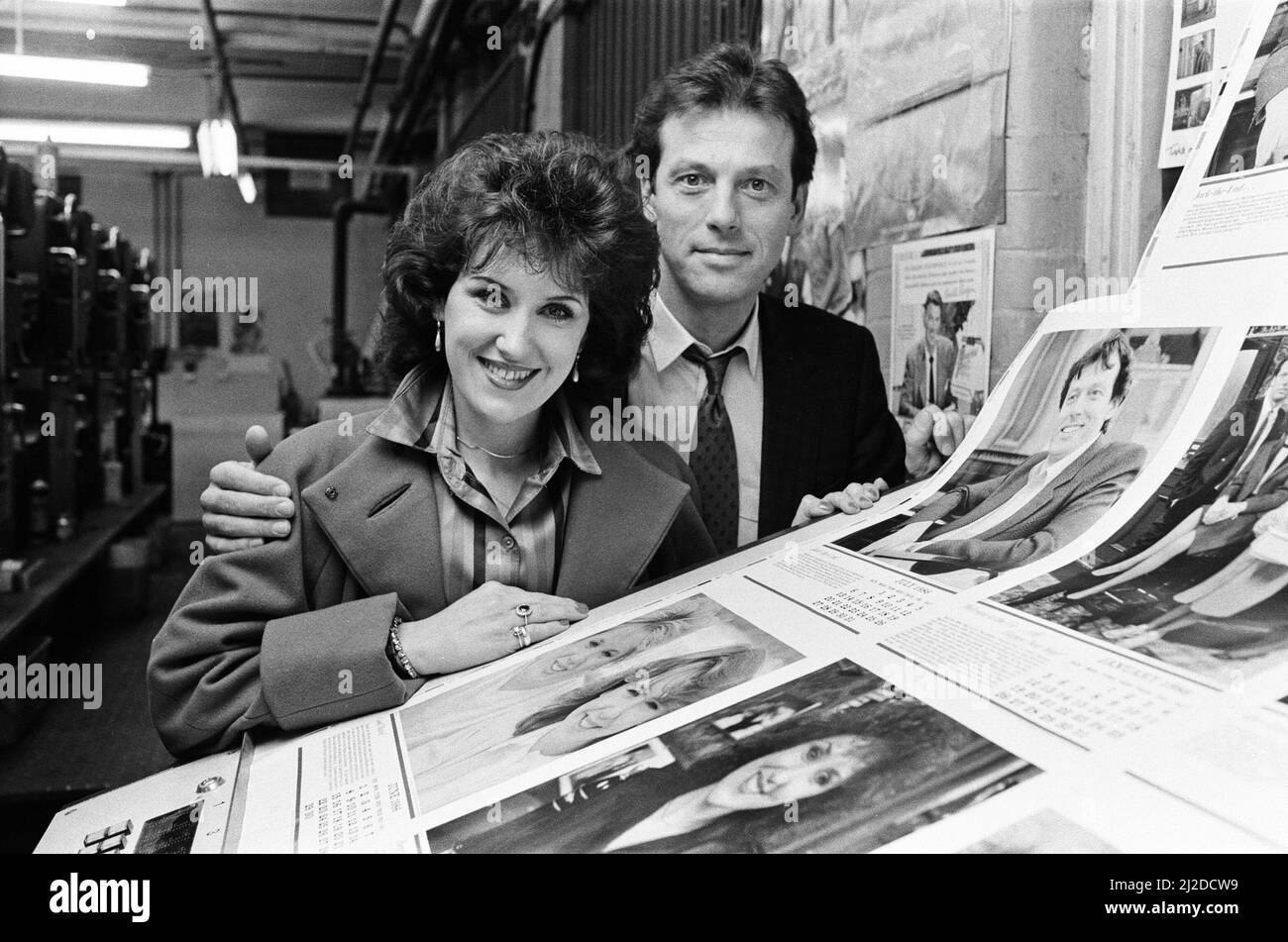 Angie and Den from EastEnders showed up in the East End. Den (Leslie ...