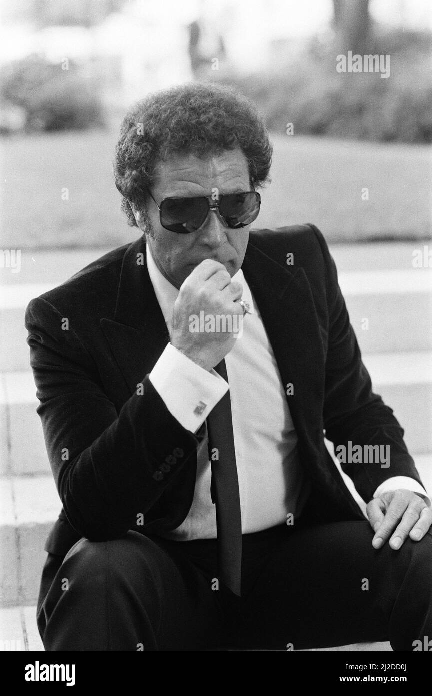 Tom Jones at a press conference at the Inn-on-the-Park, London. He is ...