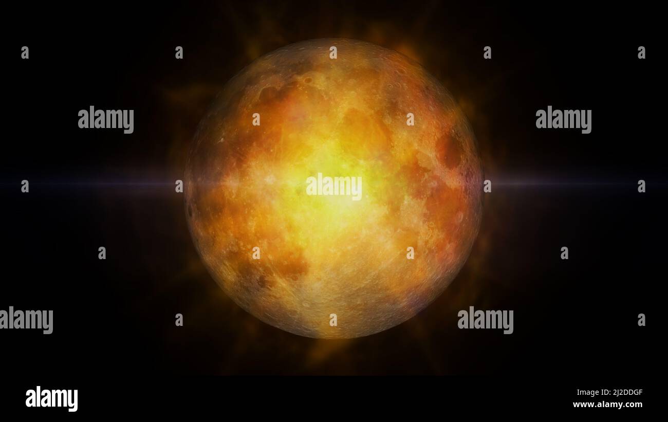 Helium-3 energy on Moon . Mining heliim-3 . Glowing fire, energy ...