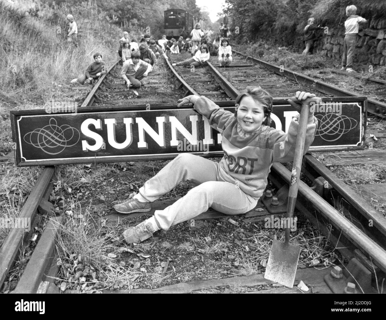 Alison Ashby, nine, and fellow pupils from Marley Hill School are ...